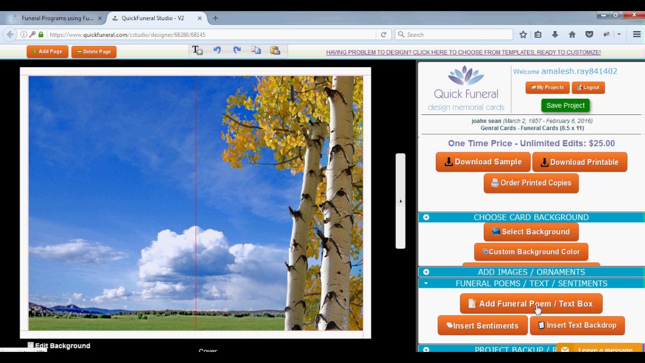 How to Add Backdrop With Text/Poem - YouTube