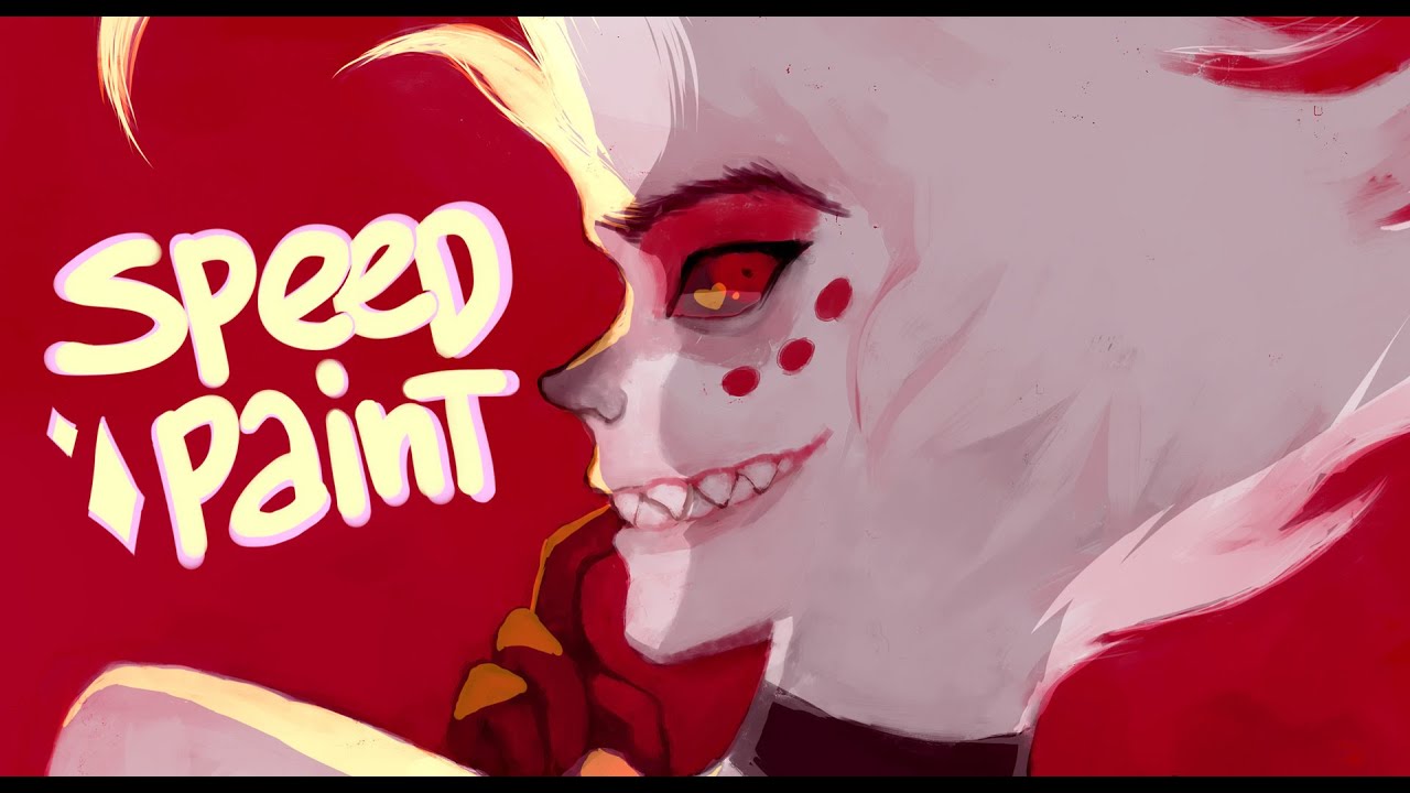ANGEL DUST HAZBIN HOTEL - Paint Tool SAI [Speedpaint] - YouTube