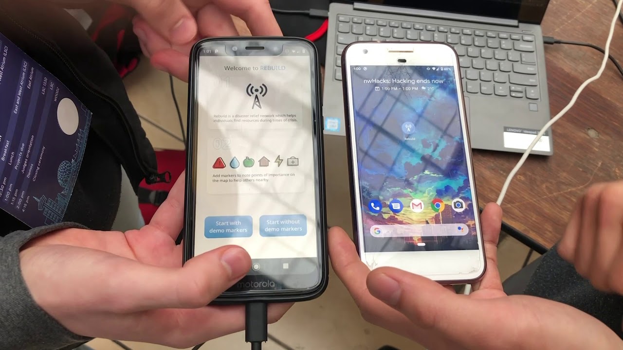 Rebuild (nwHacks 2020, 2nd Place): Application Demo - YouTube