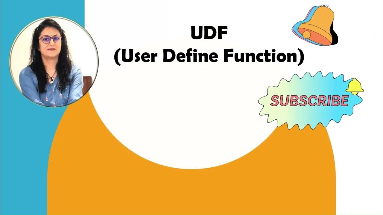 UDF -(User Define Function) basic concept - YouTube