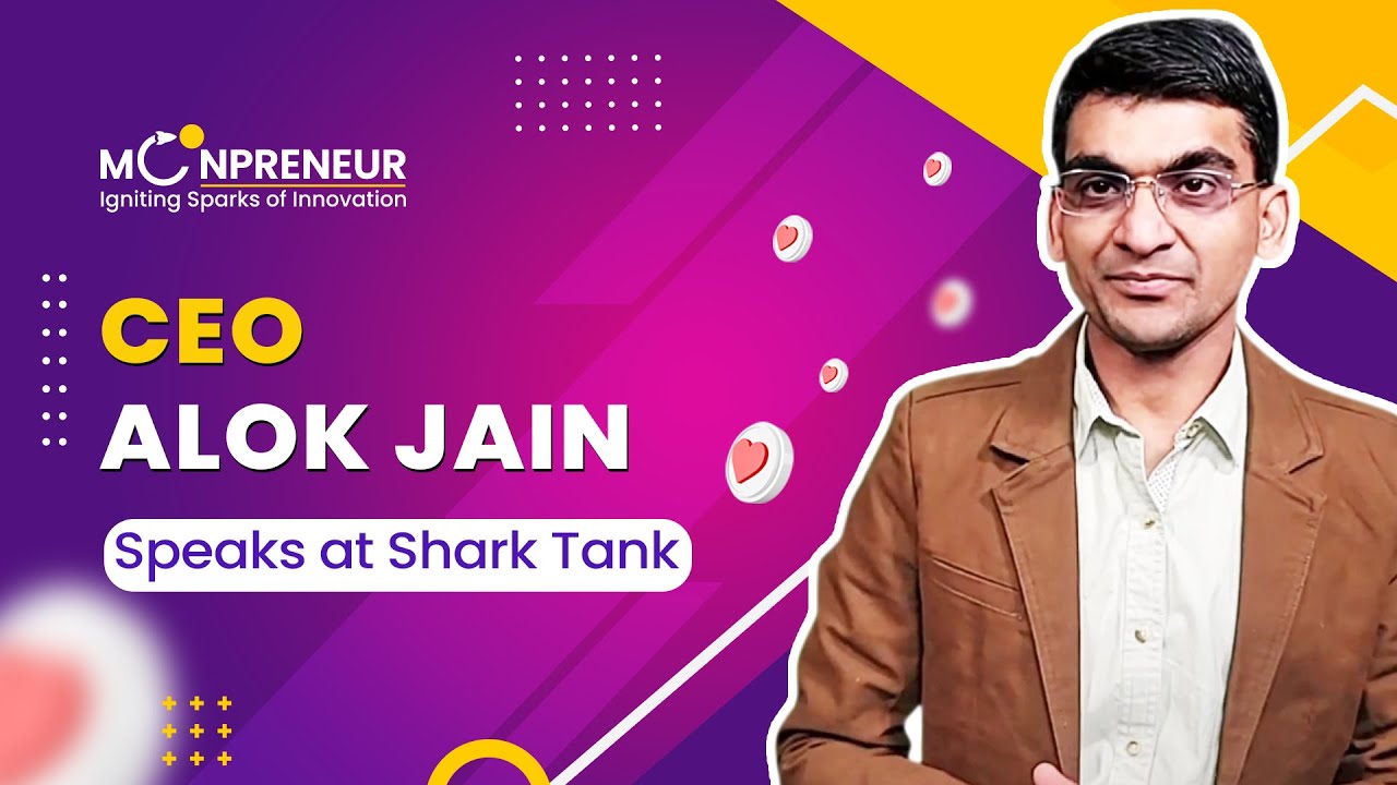 Moonpreneur CEO Alok Jain speaks at Shark Tank | Moonpreneur - YouTube