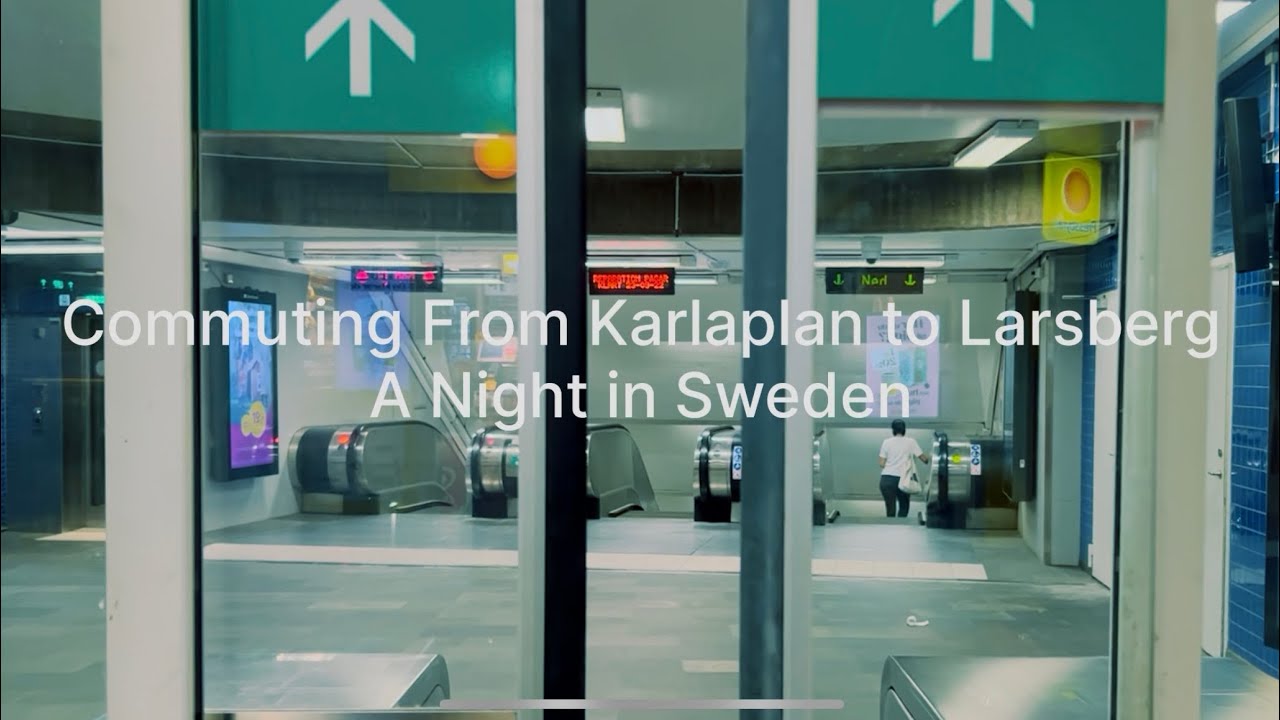 Commuting From Karlaplan to Larsberg | A Night in Sweden - YouTube