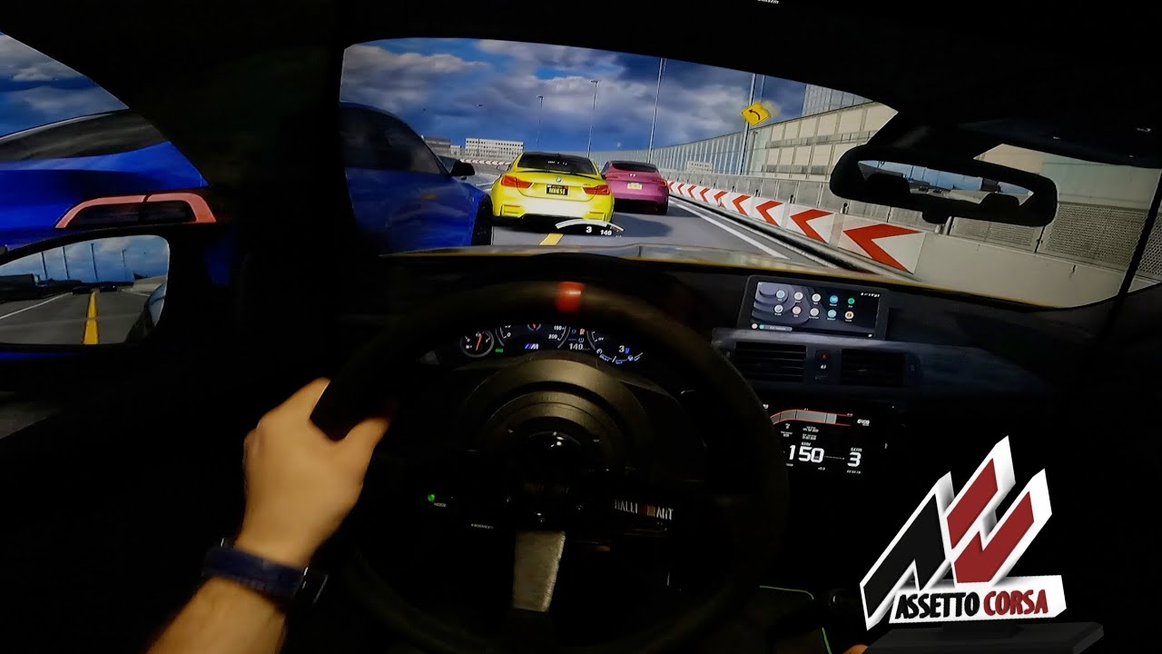 Assetto Corsa Cutting up Traffic - Triple Screen Setup I GoPro POV ...