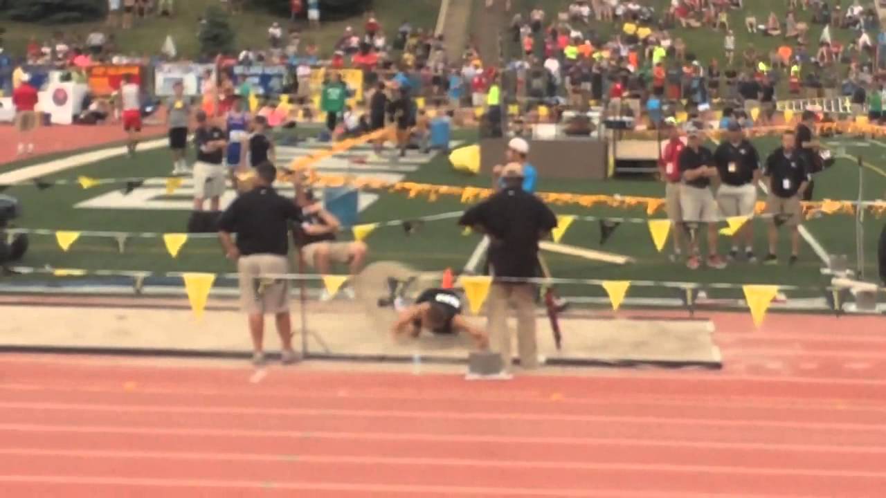 Tyler Sharp at Nebraska State Track and Field Meet- Triple Jump # 2 ...