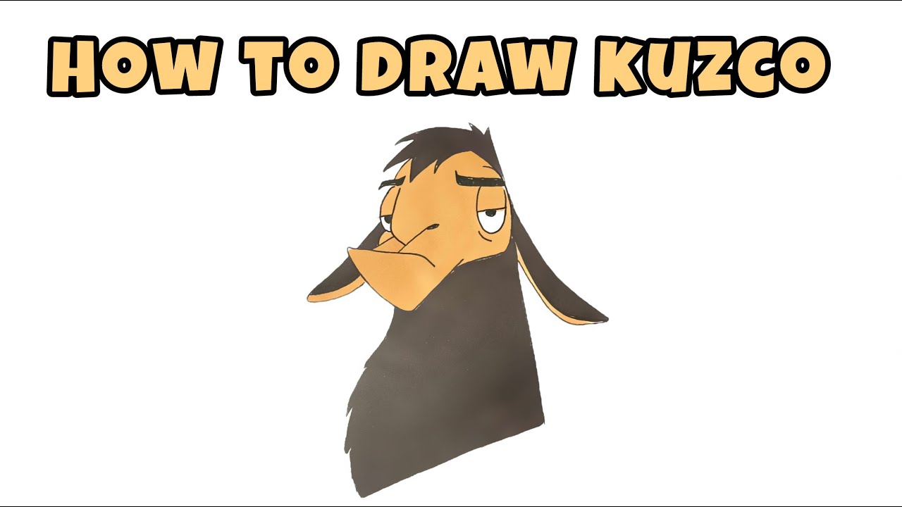 How to Draw Kuzco – Emperor who was Turned Into a Llama: Beginner ...