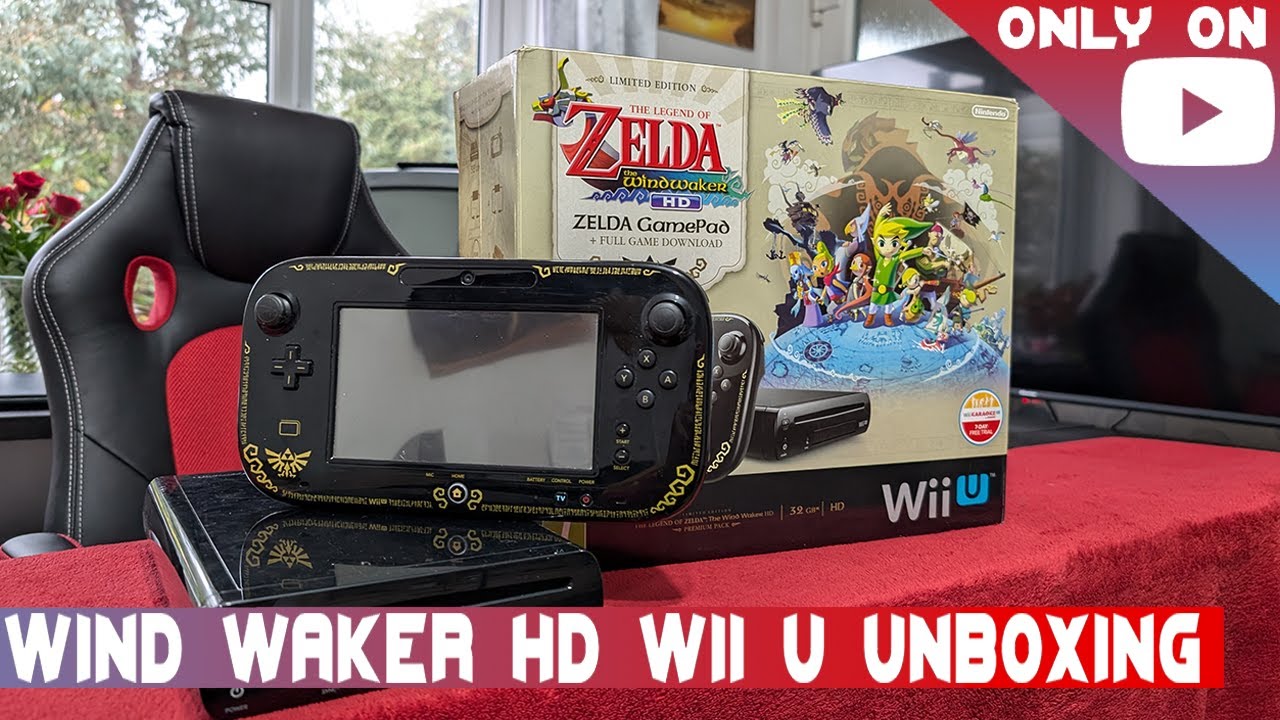 The Legend Of Zelda The Wind Waker HD Wii U Console Unboxing + First ...