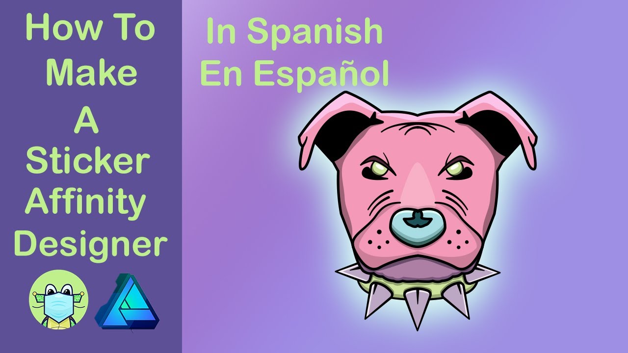 HOW TO MAKE A STICKER IN AFFINITY DESIGNER (IN SPANISH!) - YouTube