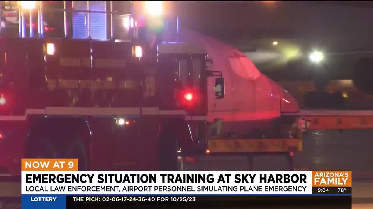 First responders undergo emergency situation training at Sky Harbor ...