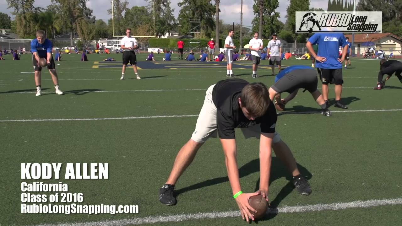 Kody Allen - Long Snapper - YouTube