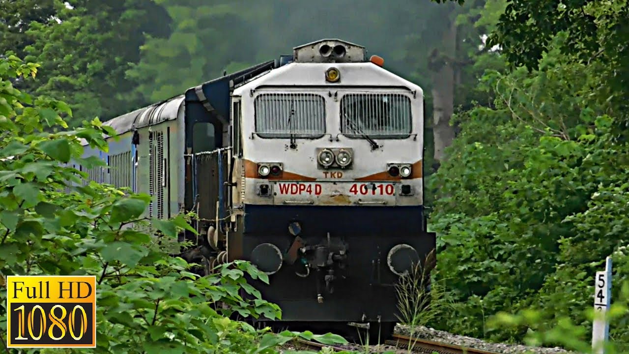 Fastest Train to Kathgodam || HOG Connectors Equipped 4500HP WDP4D ...