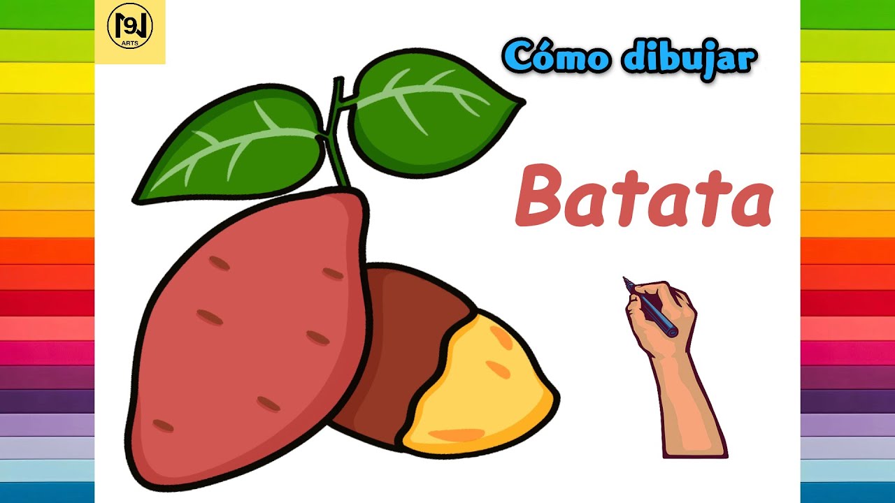 Cómo dibujar una batata fácil | No.9 ARTES - YouTube