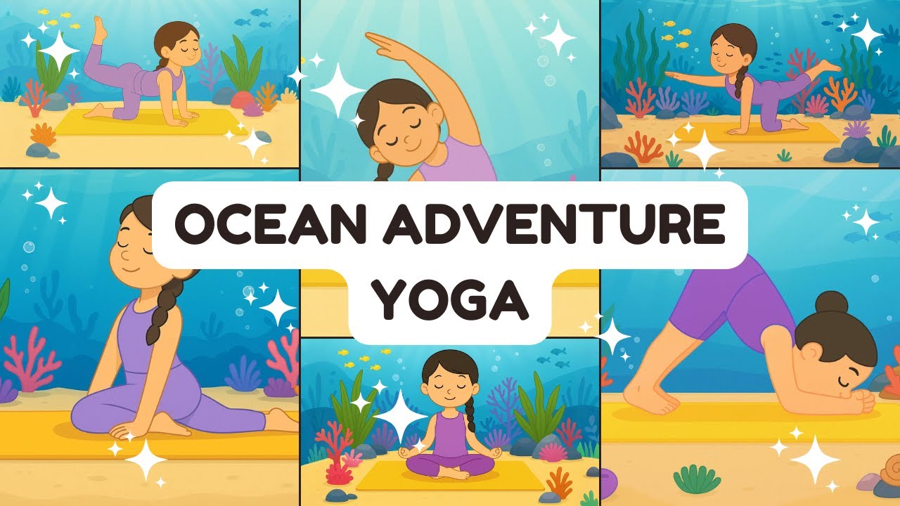 Ocean Adventure Yoga | 15 Flowing Poses for Strength & Calm - YouTube