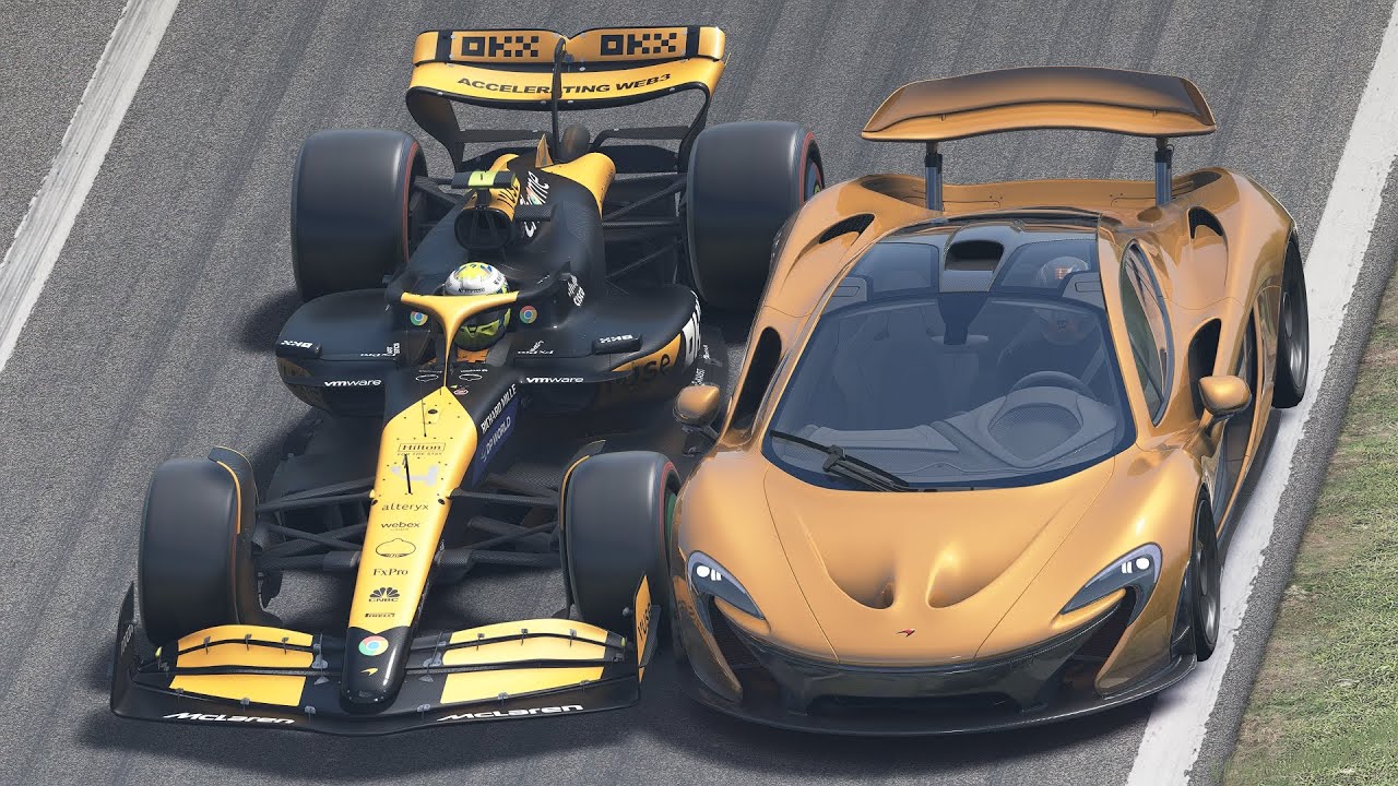 McLaren F1 vs McLaren P1 at Monza - YouTube