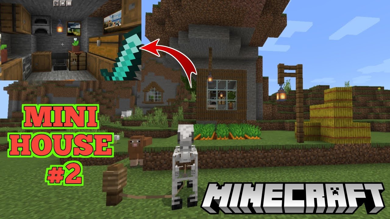 2 Build A Mini Starter Survival House In Minecraft | minecraft starter ...