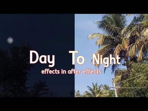 Day to night colour grade effect in after effects - YouTube