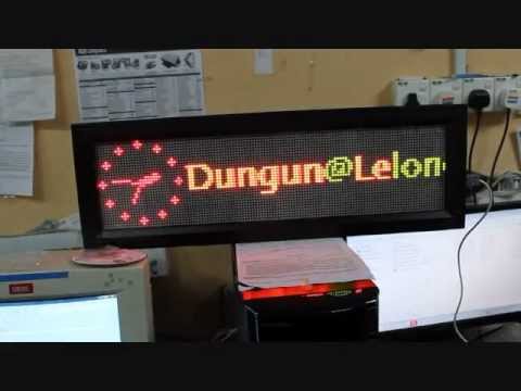 LED Moving Sign / LED Message Display / LED Message Board 26" x 5 ...
