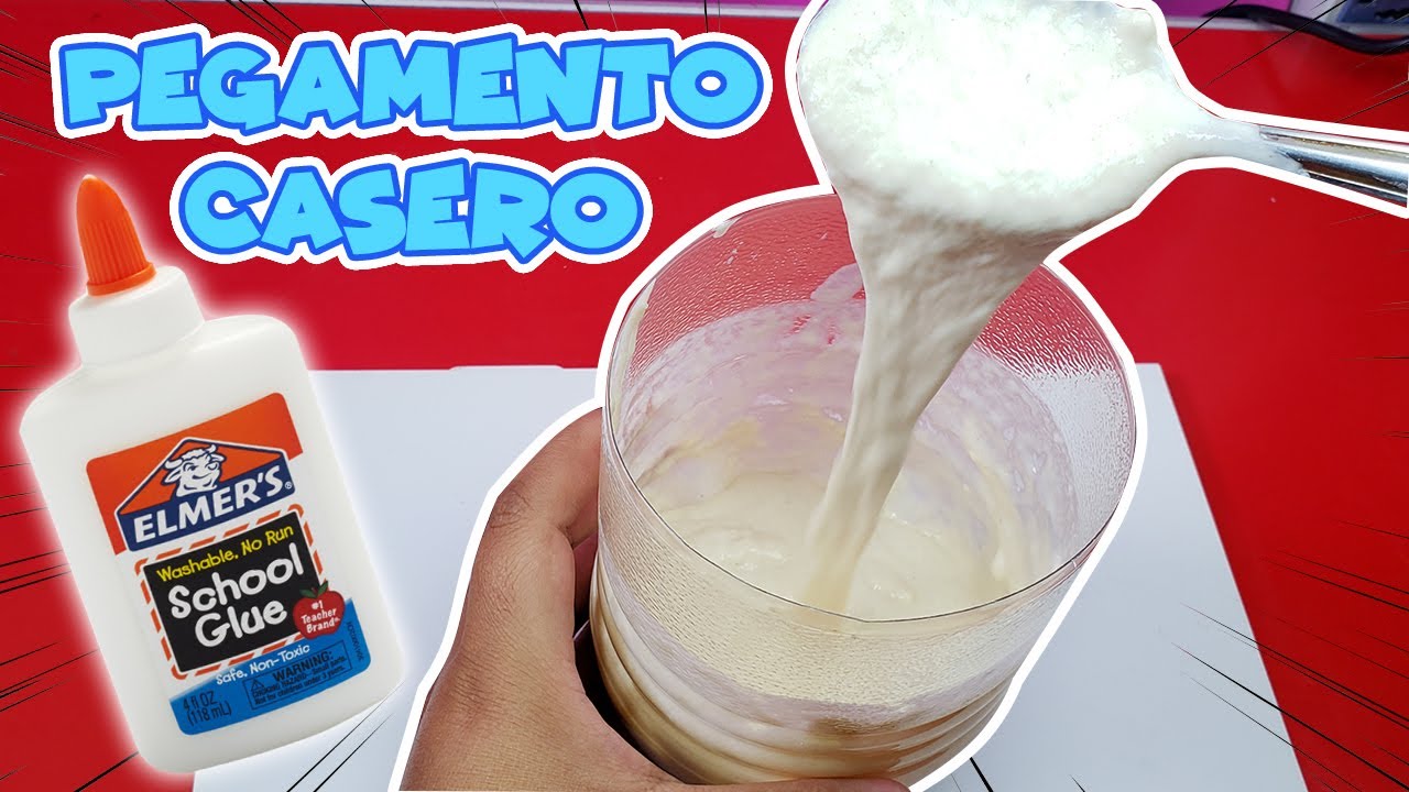 Como hacer pegamento casero / engrudo SIN FUEGO | Pegamento extra ...