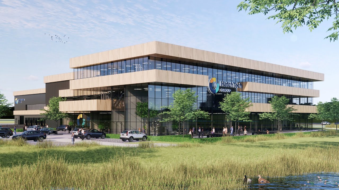 New HatchTech Group Headquarters - Artist Impression - YouTube