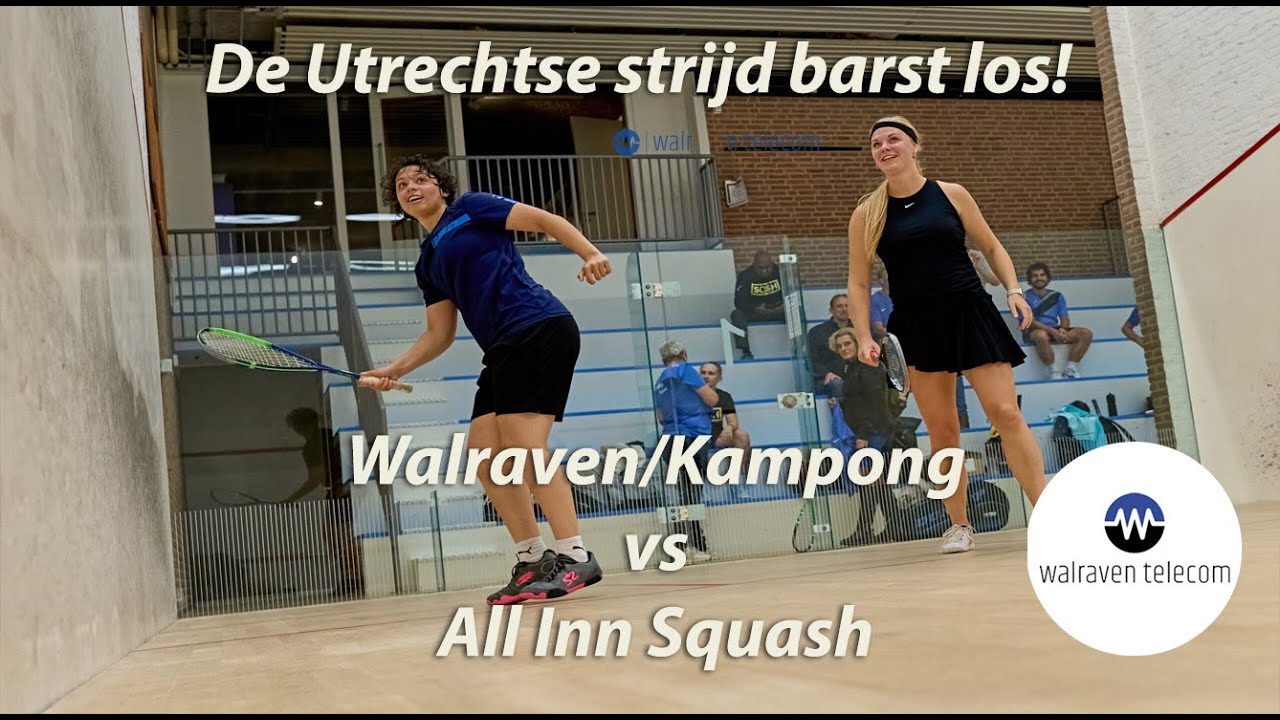 Eredivisie live: Walraven Telecom/Kampong Squash - All Inn Squash - YouTube