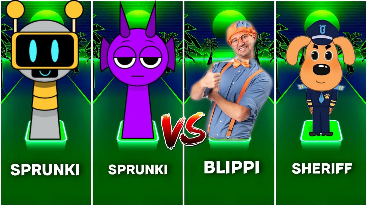 SPRUNKI INCREDIBOX🆚SHERIFF LABRADOR 🆚ROBOT SPRUNKI 🆚BLIPPI COFFIN DANCE ...