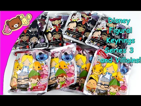 Disney Figural Keyrings Series 3 and Villains Blind Bags - Opening/Review!