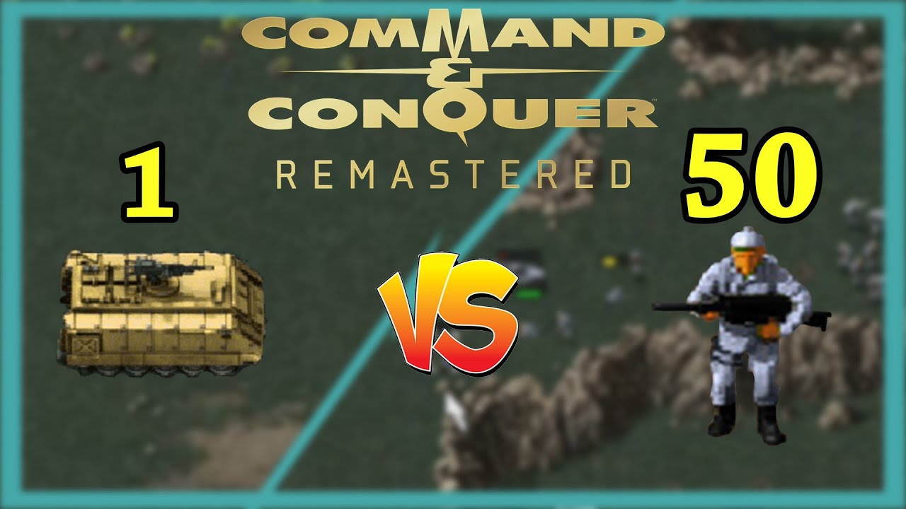 1 APC vs 50 soldiers | Command & Conquer Remastered - YouTube
