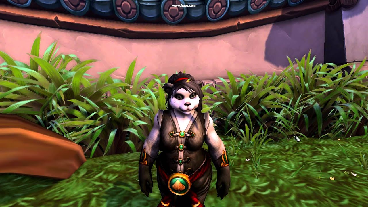 Cute female pandaren laugh - YouTube