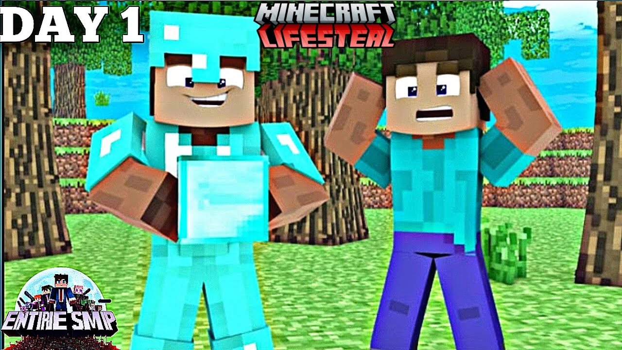 DIAMOND ARMOUR IN ENTIRE SMP DAY FIRST | ENTIRE SMP | @GamerFleet ...