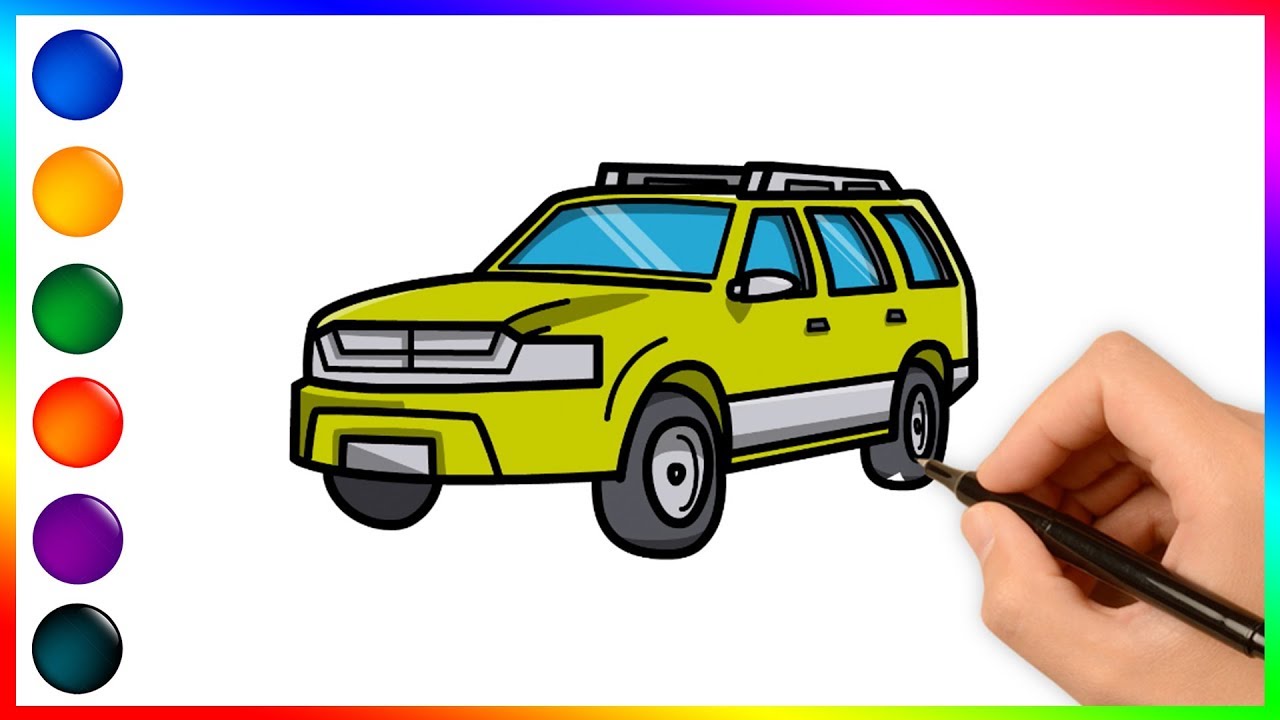 Cars coloring and drawing Learn Colors for all ages | ColorArto - YouTube