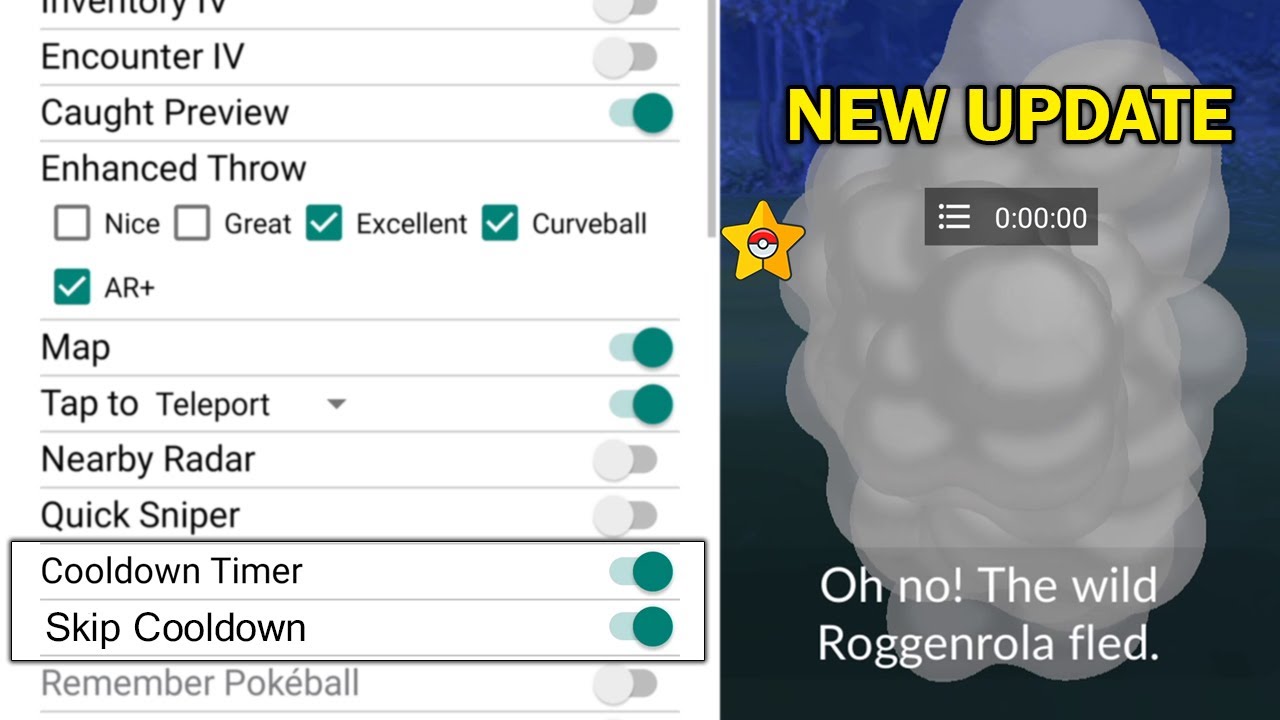 PGSharp New Beta Version 1.33.0 Update | Skip Cooldown Feature in Pokemon Go - YouTube