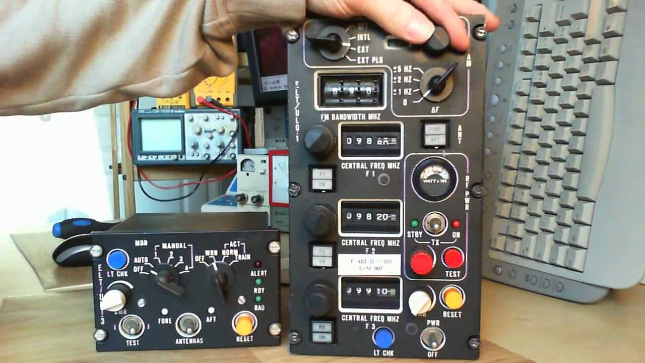 Italian made avionics: Elettronica ELT panels - YouTube