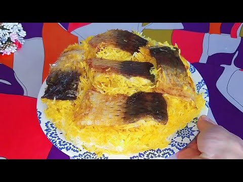 Doseme plov baliq ilə - Balıq ile döşəmə plovun hazirlanmasi ✅ Hazirlamamisinizsa mütləq hazirlayin!