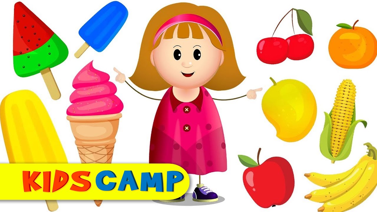 Kidscamp | Yes Yes Ice Cream Popsicles Fruits and Vegetables Learning ...