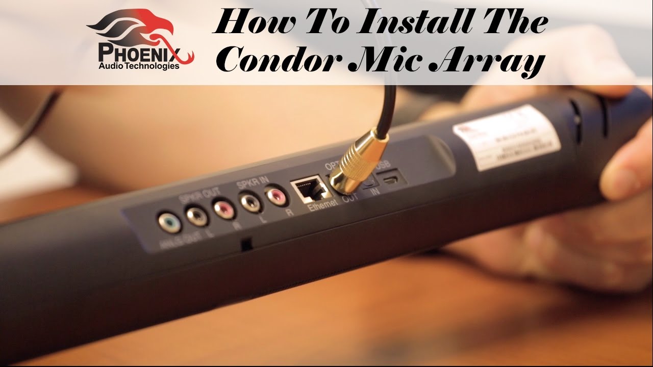 How To Install The Condor Mic Array | Phoenix Audio Technologies - YouTube