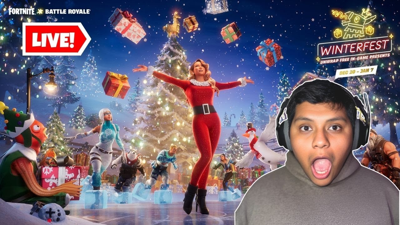🔴 LIVE: FORTNITE GIFTING SKIN! | ️ NEW WINTERFEST UPDATE 💥 Join & Play! | Use Code: HOOLEO - YouTube