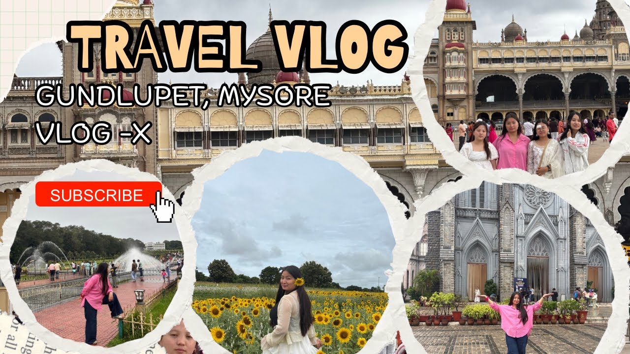 Gundlupet Sunflower Fields 🌻 +Mysore Palace Tour 🏰|Full Travel Vlog ...
