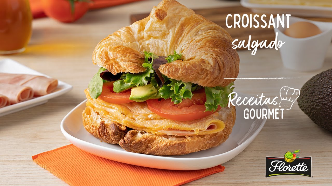 Croissant salgado - Receitas Florette - YouTube