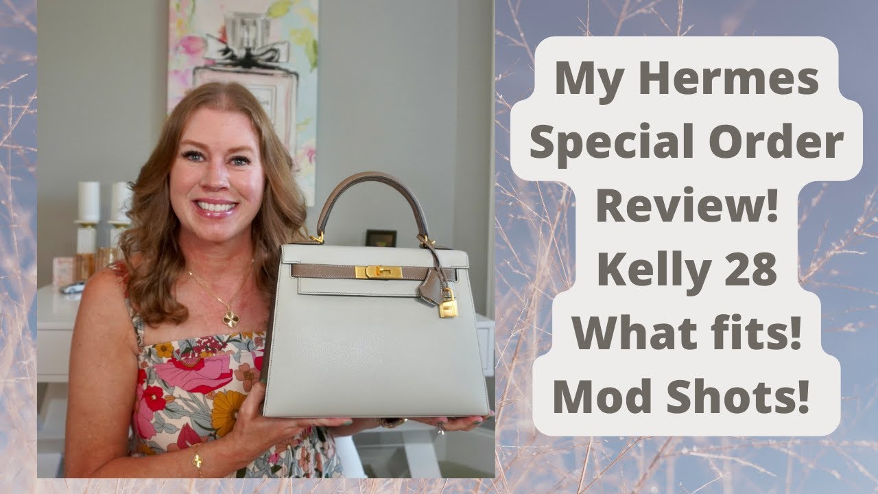 MY SPECIAL ORDER HERMES KELLY, WHAT FITS, MOD SHOTS AND PRICE!!! - YouTube