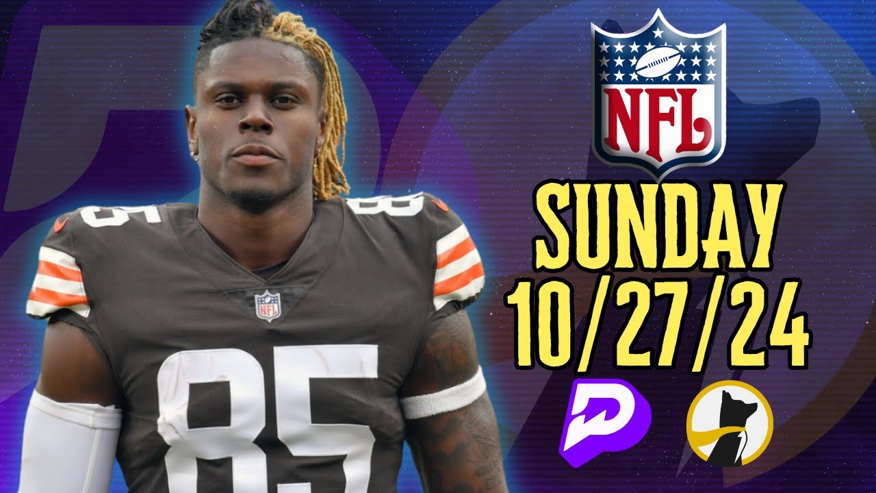 🏈 BEST NFL PLAYER PROPS FOR SUNDAY | WEEK 8 | 10/27/24 | FOOTBALL ...