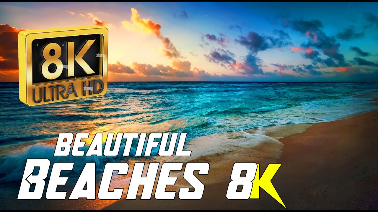 World Best Beaches by Drone 8k video ultra hd 240fps - YouTube