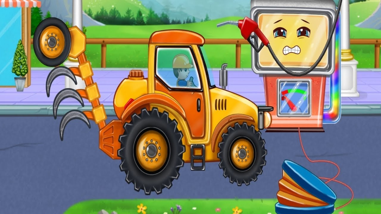 Farm Cultivation With a Plough | Cultivator Show for Kids - YouTube