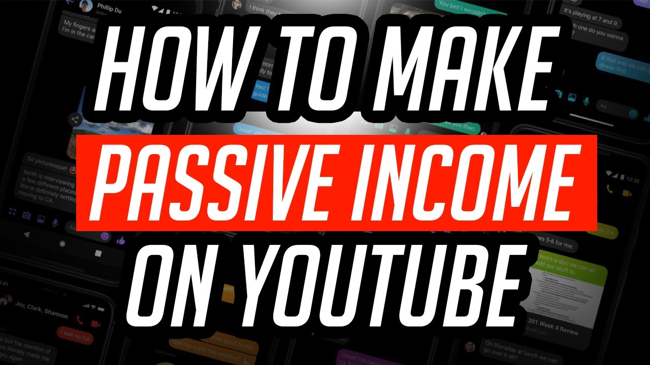 How to make passive income on YouTube | Make money on Youtube - YouTube