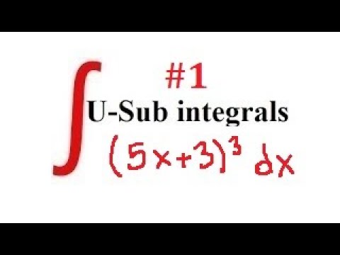integral of (5x+3)^3 - YouTube