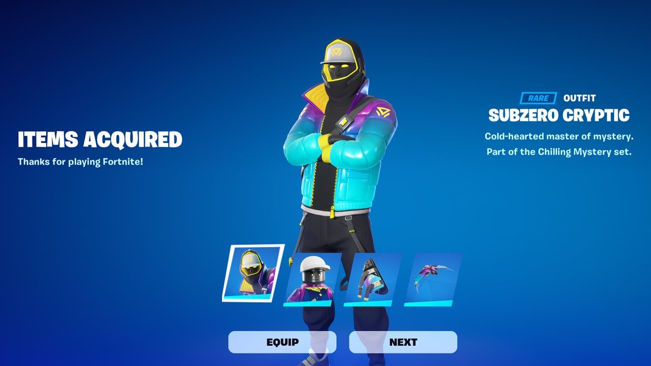 NEW SubZero Cryptic Skin for FREE - YouTube