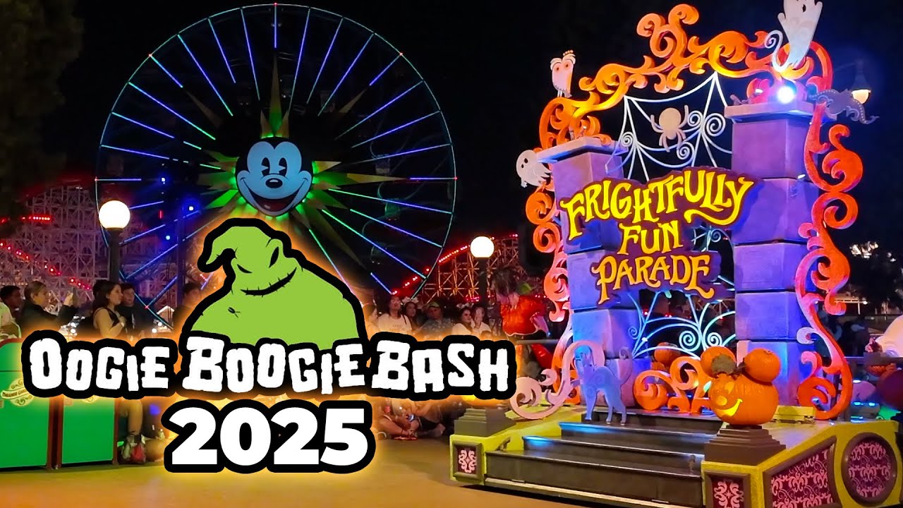 Frightfully Fun Parade | Oogie Boogie Bash 2025 | Disneyland Halloween ...