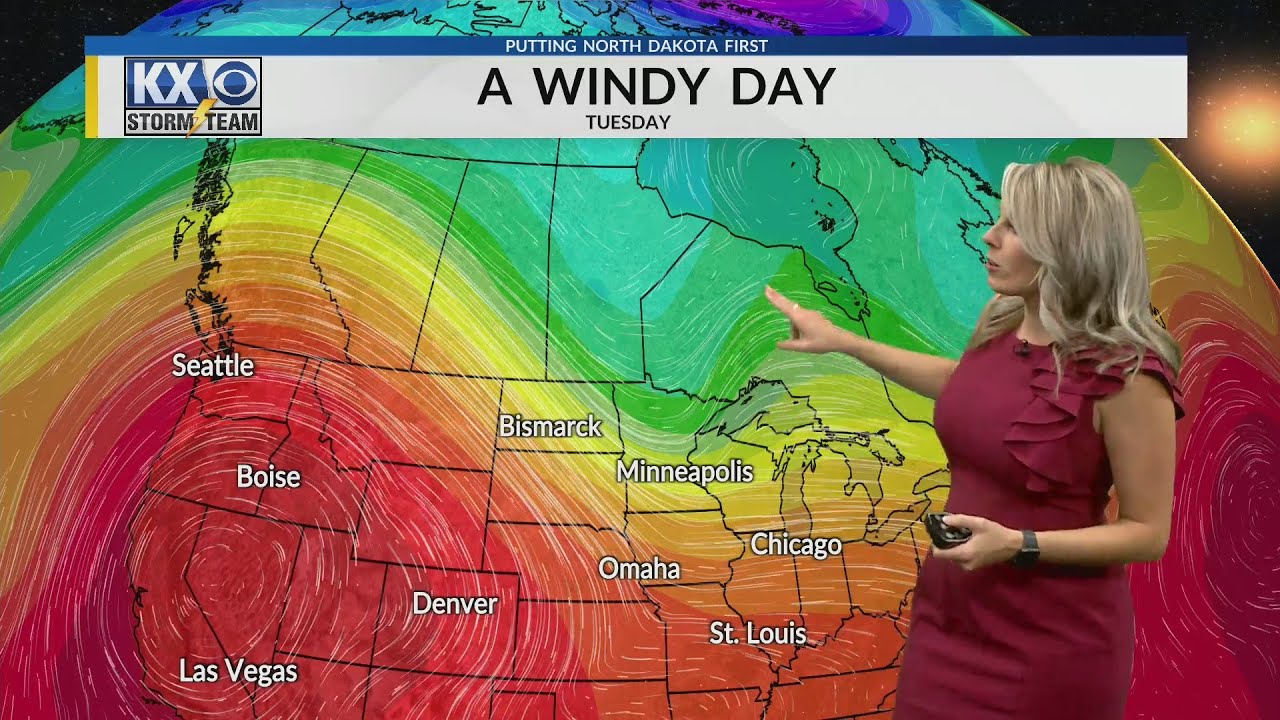 Tuesday's Forecast: Prepare for a windy day - YouTube