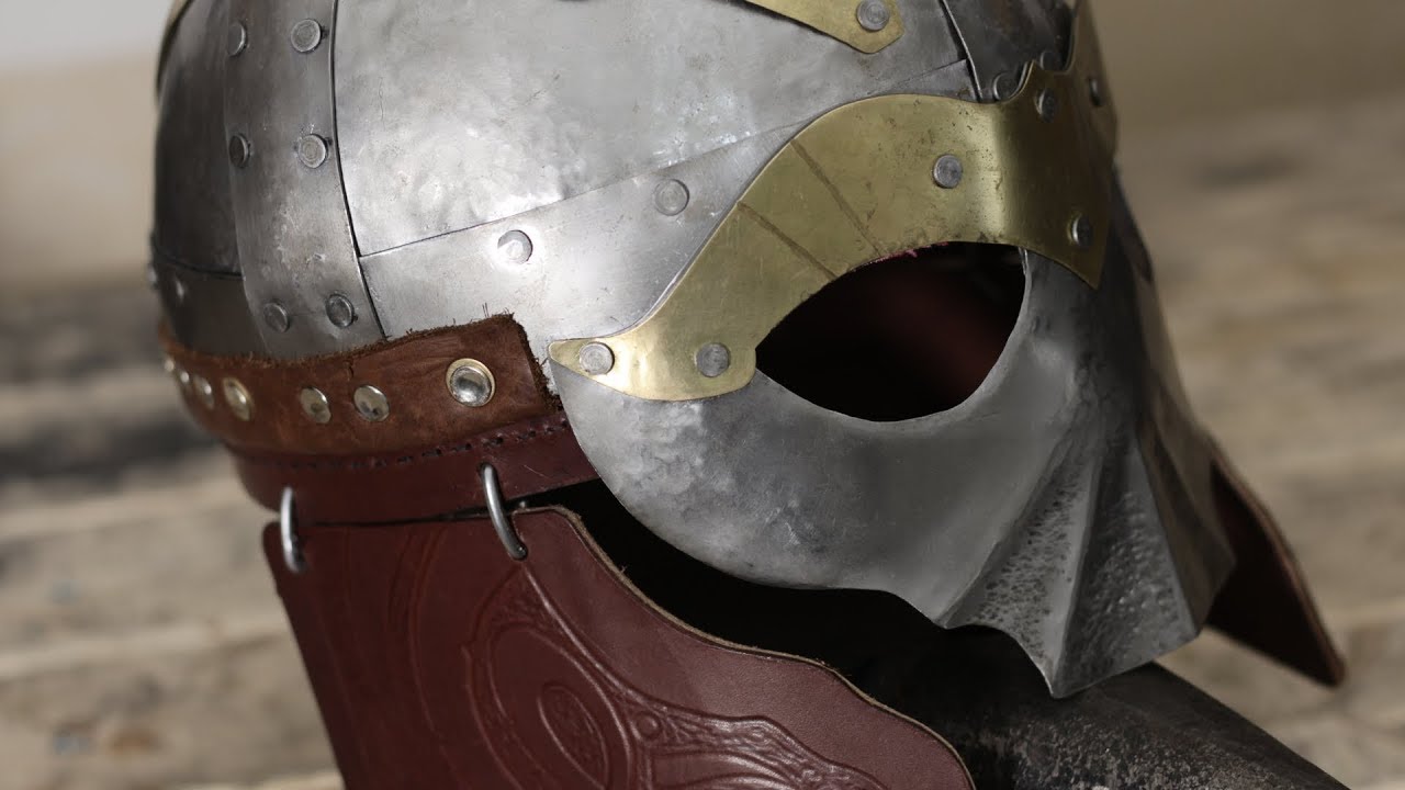 Making a Viking Helmet - Part 4 - Finished Assembly, Leather Work ...