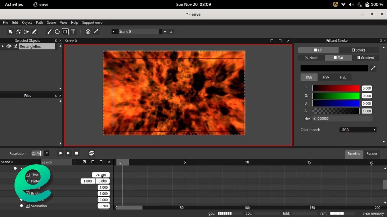 Create flame or fire in enve using plugins - YouTube