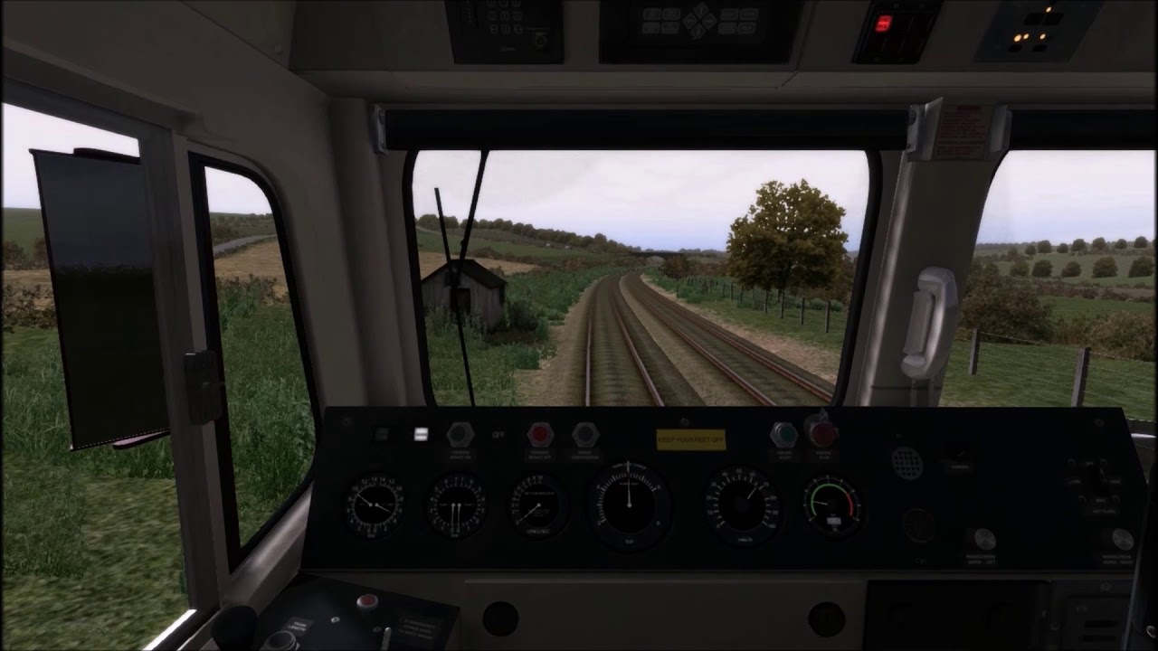 class 66 cab ride Lostwithel - Bugle - YouTube