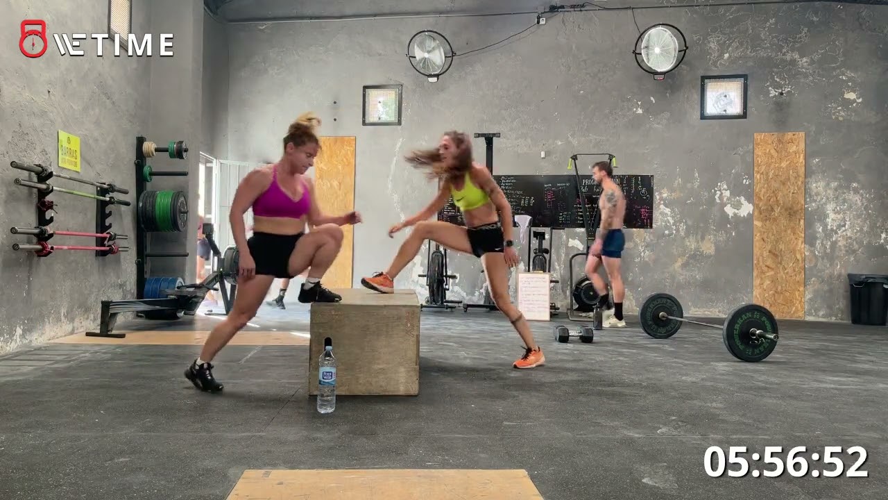Wod 5 chicas crossfit Gandía - YouTube